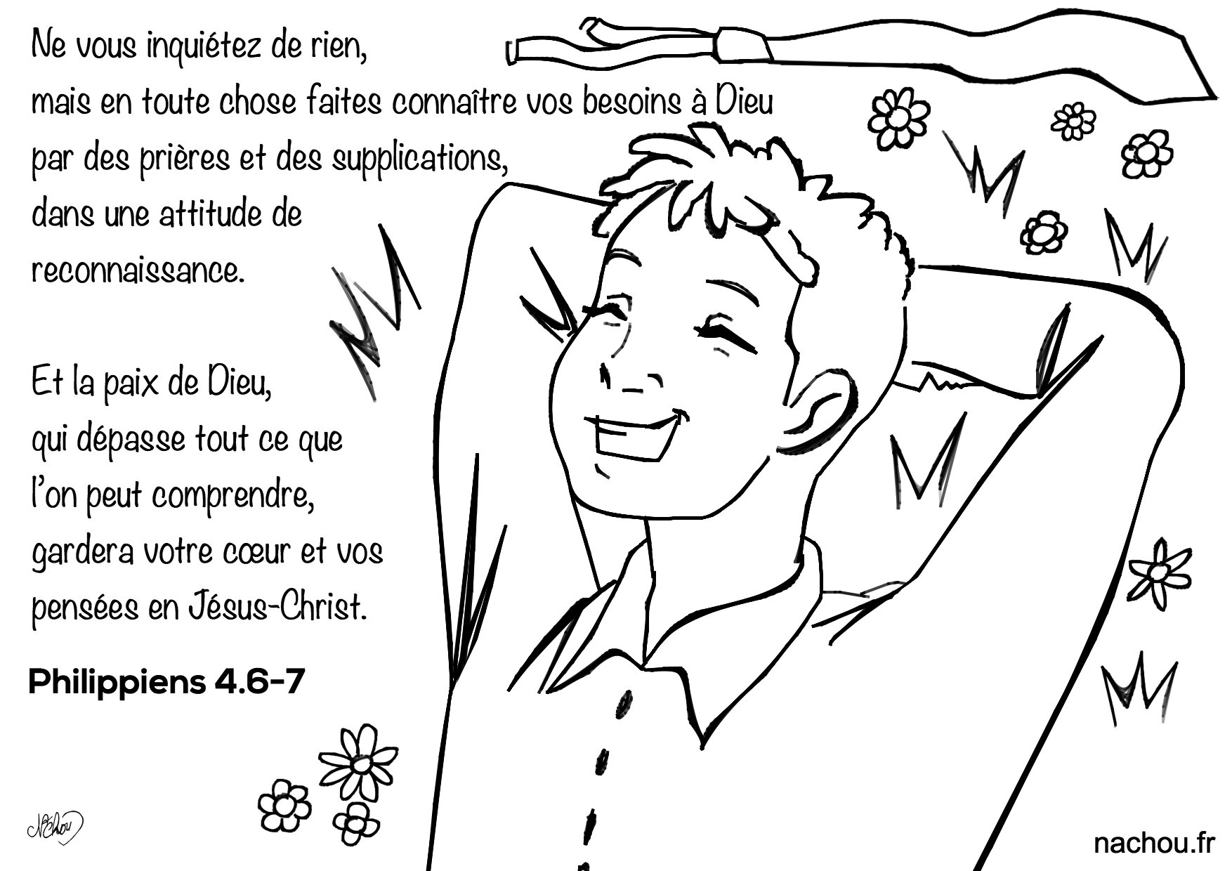 Coloriages et versets bibliques • NaChou